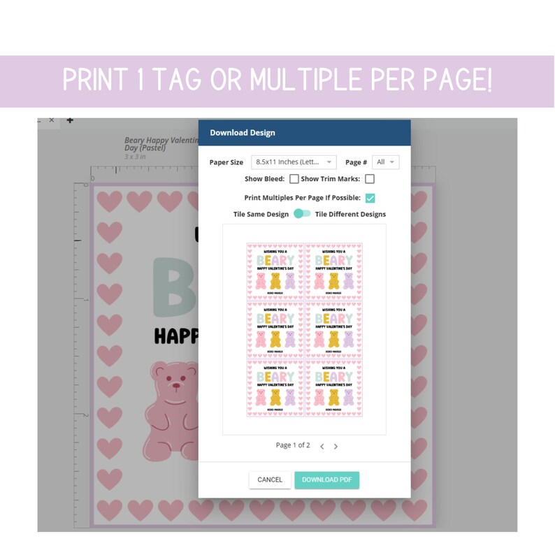 Printable Valentines Day Cards for Kids, Valentine Tags, Gummy Bear ...