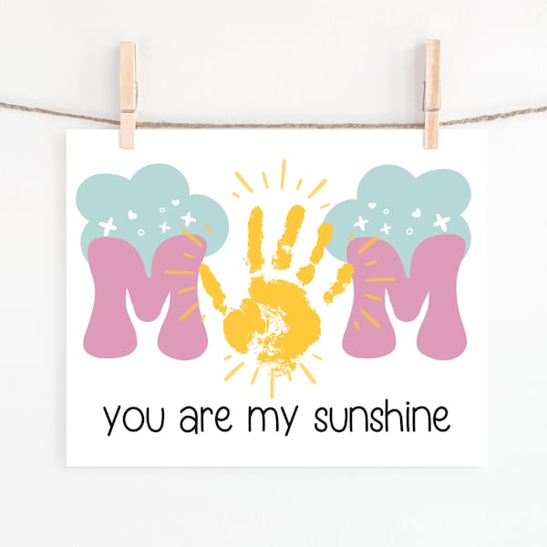 You Are My Sunshine Handprint - Etsy