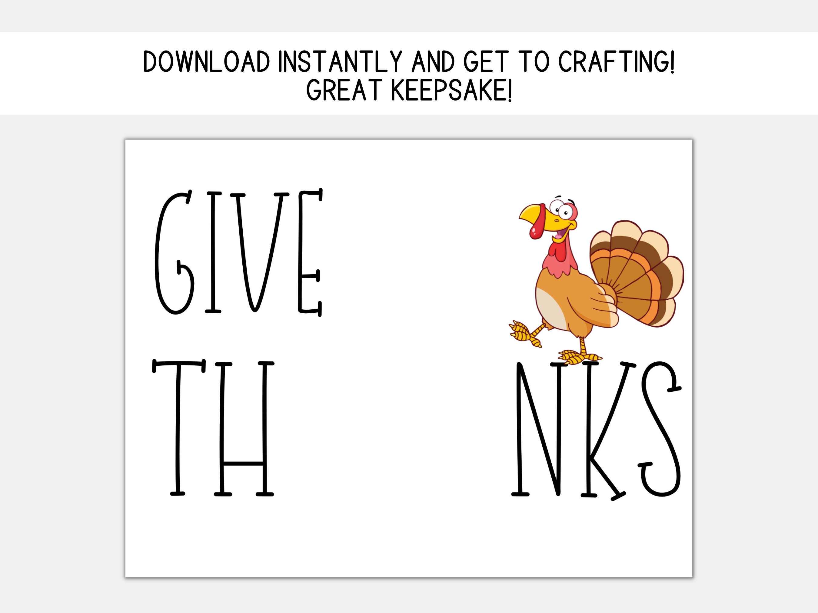 Printable Thanksgiving Give Thanks Turkey Handprint Craft for Preschool ...