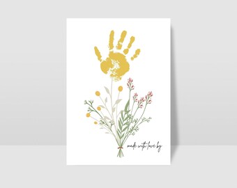 Printable Handprint Art for Kids Flower Handprint Craft | Etsy