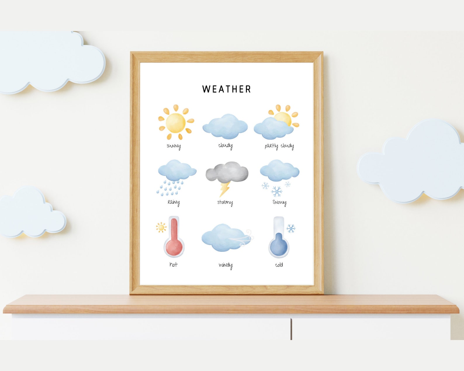 Weather Chart Education Printable, Homeschool Resources Learning ...