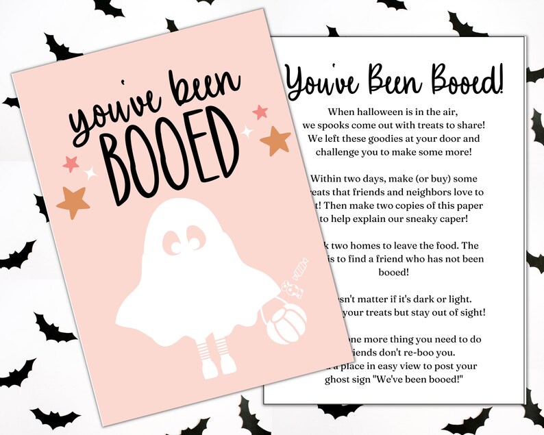 You've Been Booed Printable, You've Been Booed Kit, Halloween Boo Kit ...