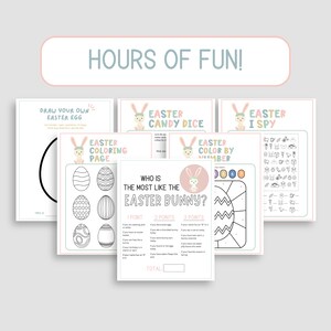 Printable Easter Party Games, Easter Scavenger Hunt, Easter Games for ...
