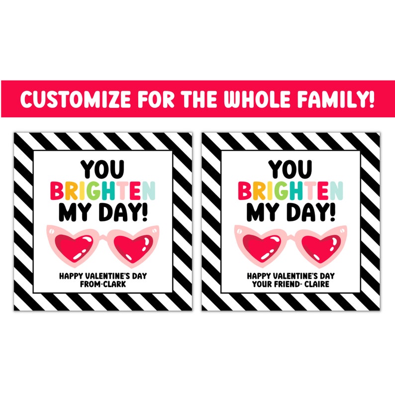 Printable Valentines Day Cards for Kids, Valentine Tags, Heart ...