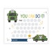 Reward Chart for Kids, Printable Garbage Truck Behavior Chart, Daily ...