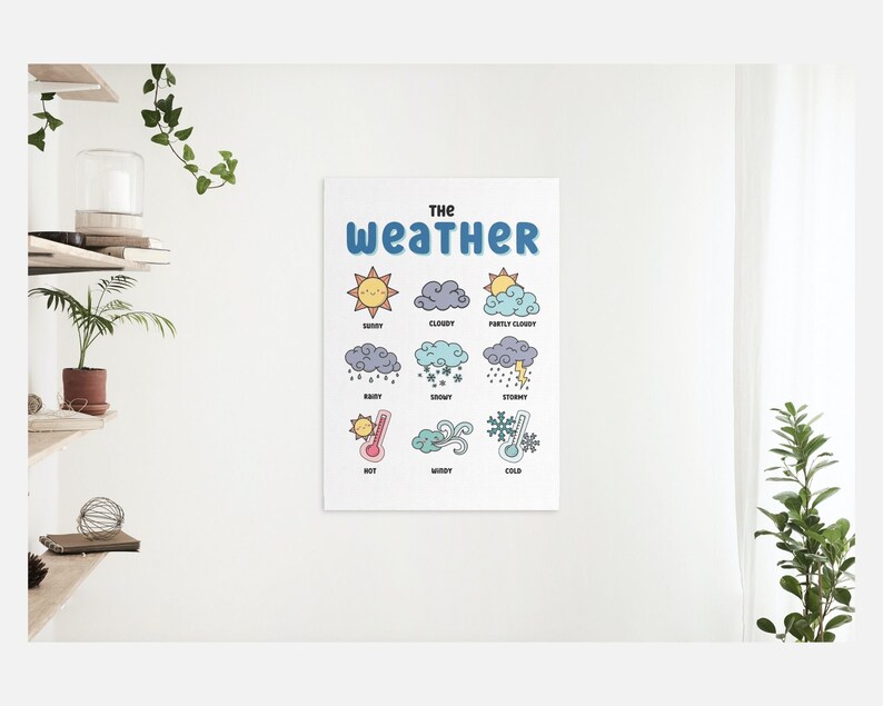 Weather Chart Education Printable Homeschool Resources | Etsy