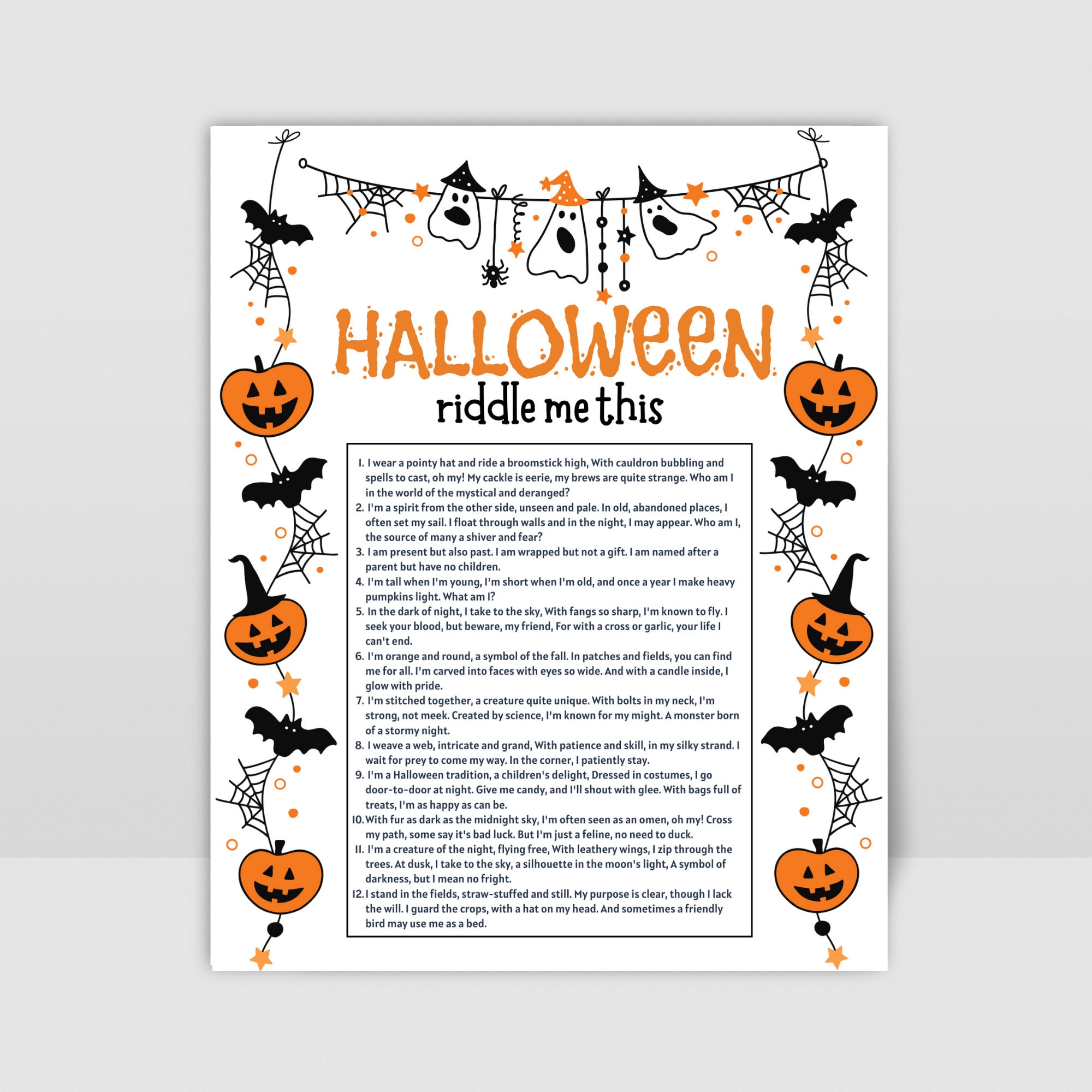 Halloween Riddles And Answers Printable 132 Fun Riddles For Kids With