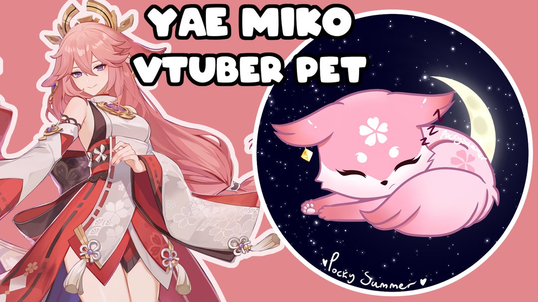 VTUBER PET Yae Miko Genshin Impact inspiró a Kitsune Transmisión de ...