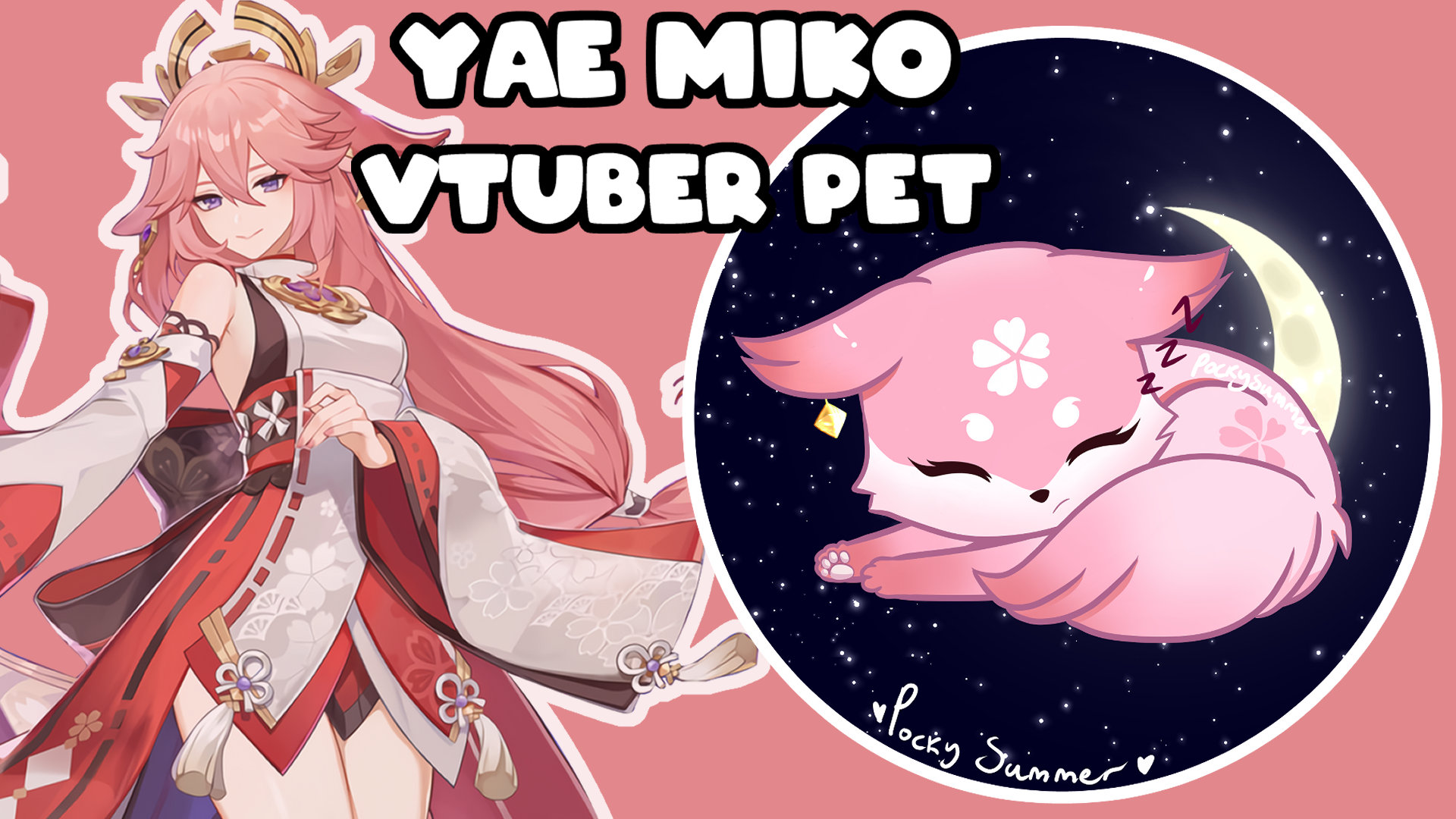 VTUBER PET Yae Miko Genshin Impact Inspired Kitsune! Twitch Streaming | Youtube || Mascot | - Etsy