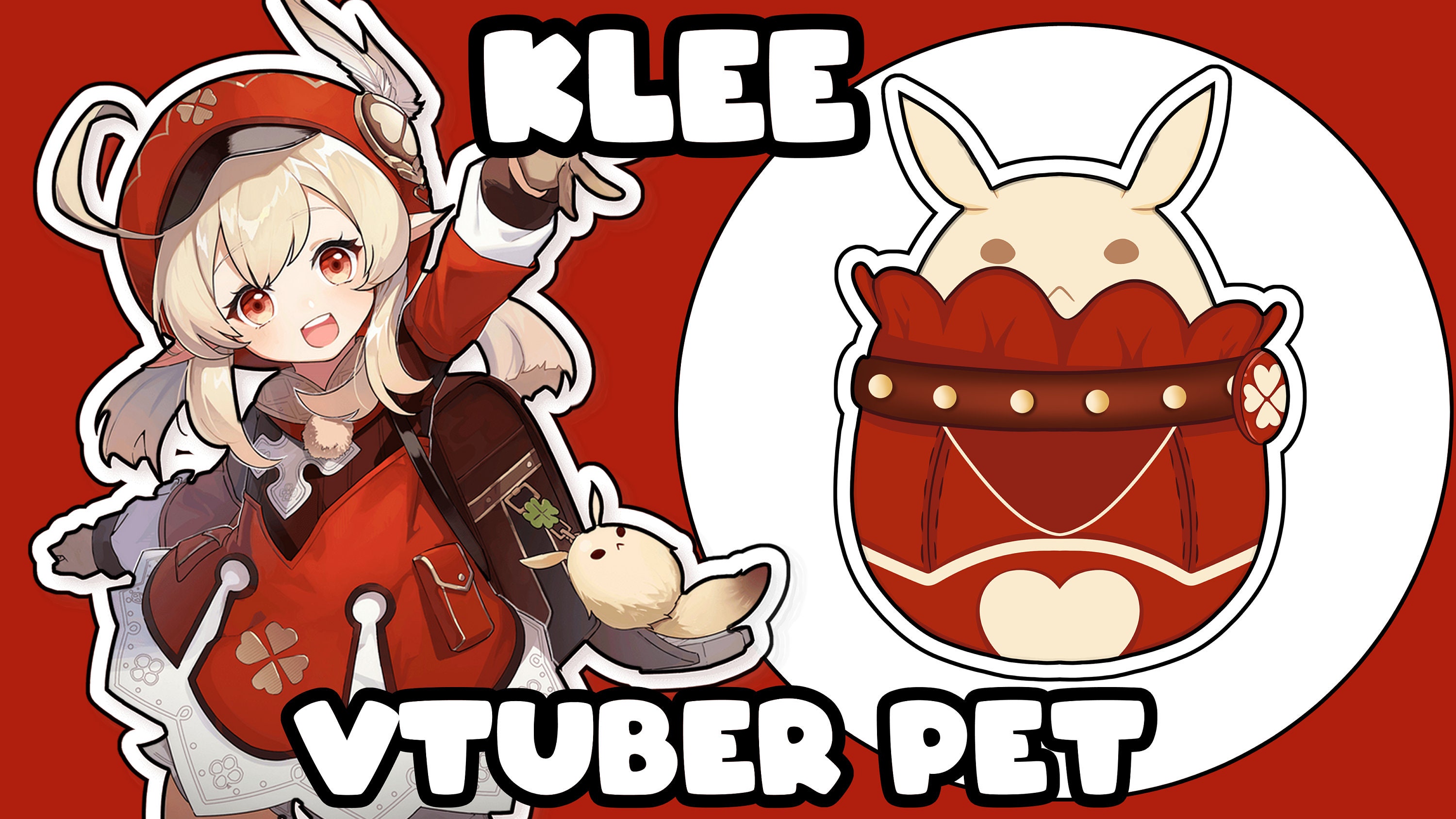 VTUBER PET KLEE Dodoco Genshin Impact Streaming Assets Live2d Gif ...