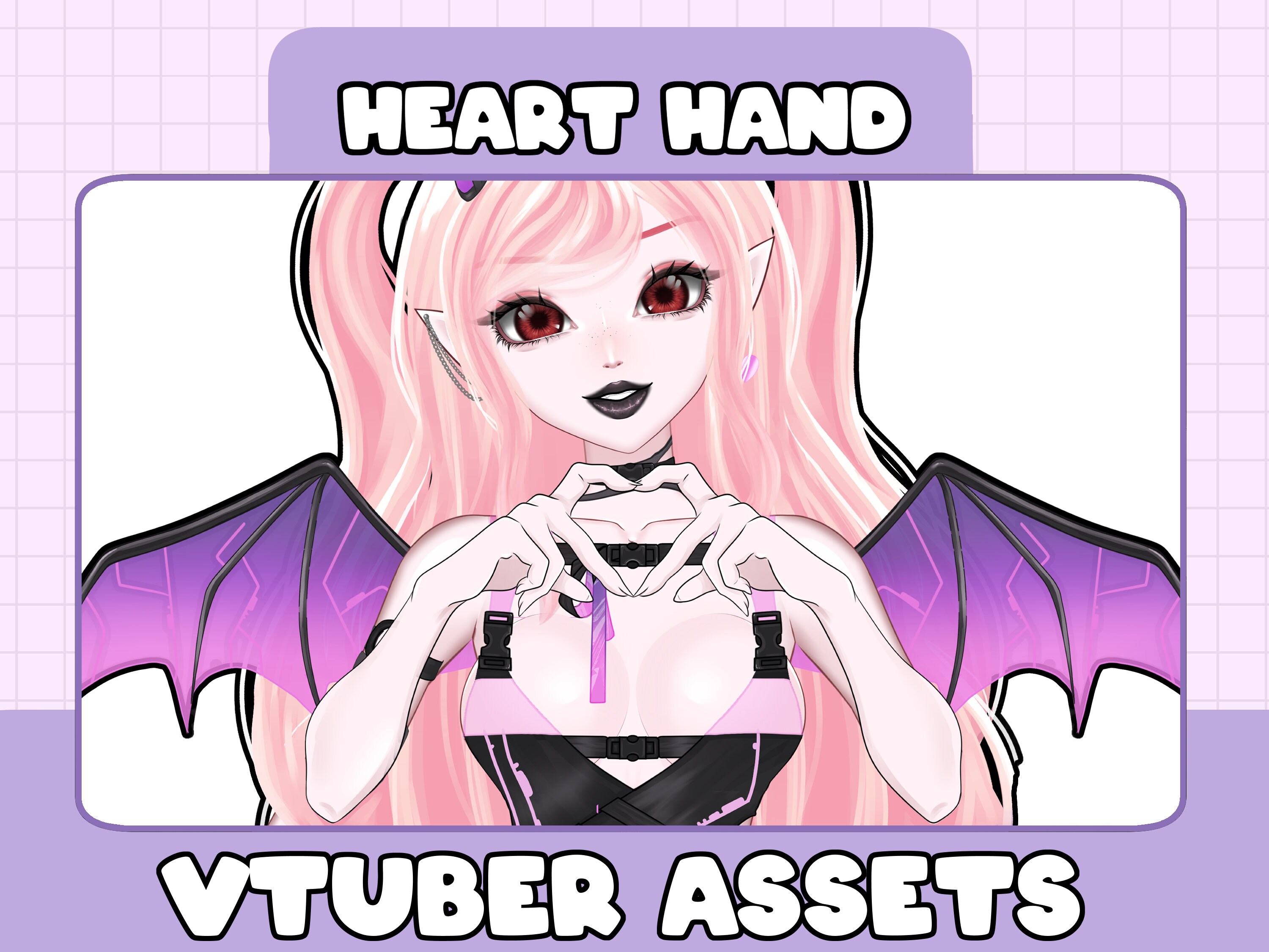 VTUBER HAND ASSET | Heart Hands | for 2D Vtubing | Stream Assets | Twitch | Youtube | Live2d - Etsy