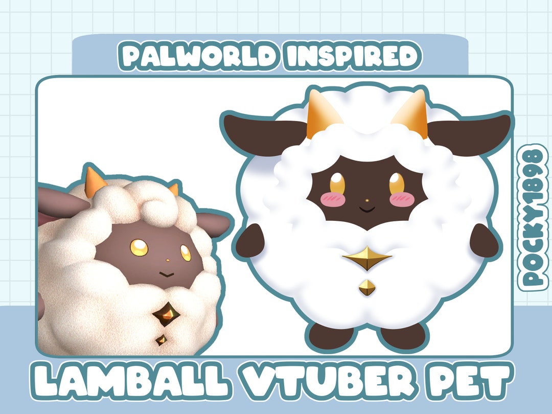 Palworld Inspired Lamb Vtuber Pet | Animated Stream Asset - Etsy