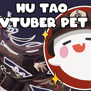 Hu Tao Ghost Vtuber Pet | Animated Mascot for Twitch & Youtube - Etsy