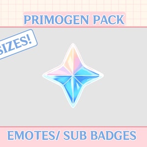 GENSHIN IMPACT PRIMOGEN | Sub Badges | Emotes | Channel Points | for ...