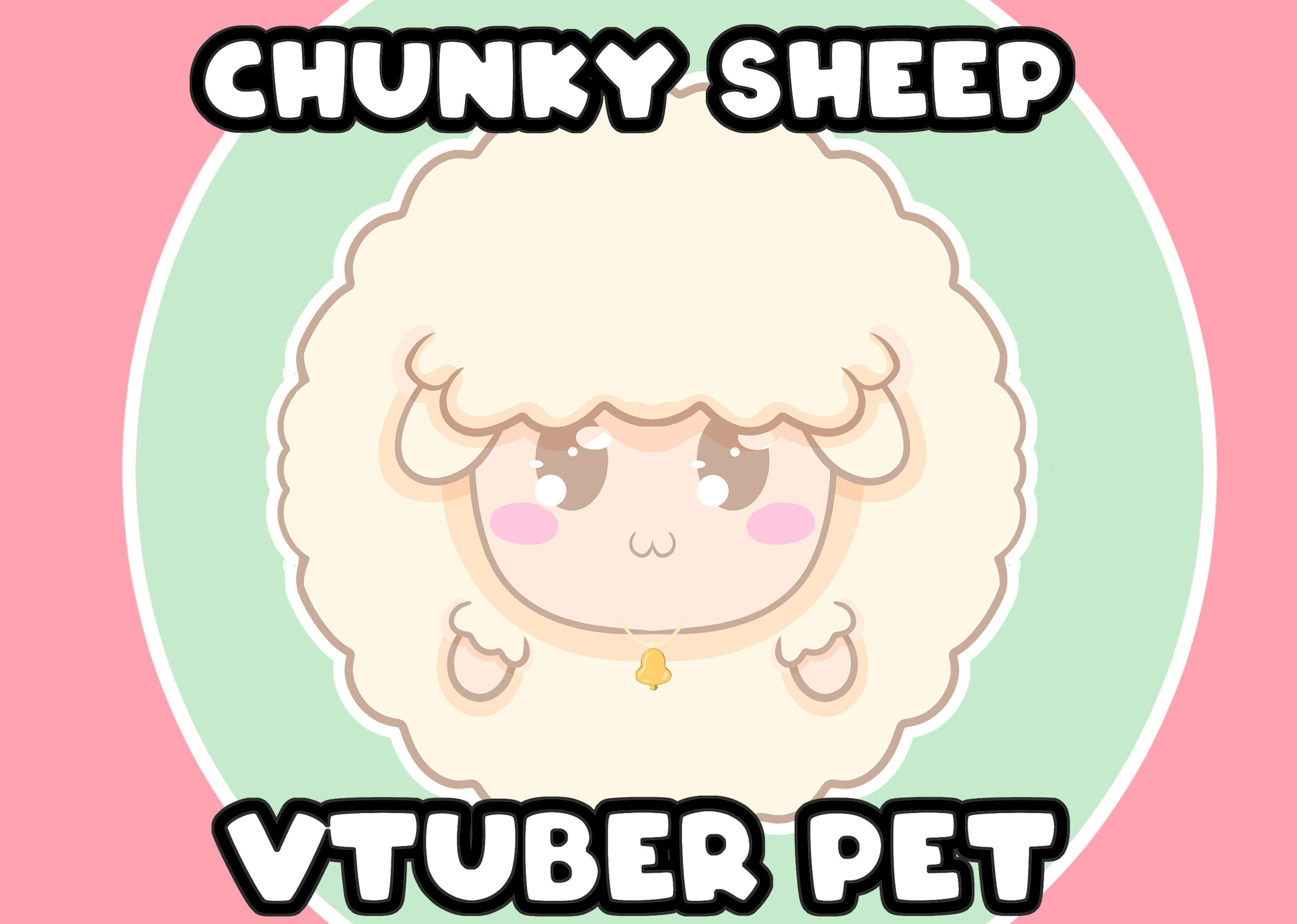 SHEEP VTUBER PET Streaming Pet Live2d Twitch Streaming Assets Kawaii ...
