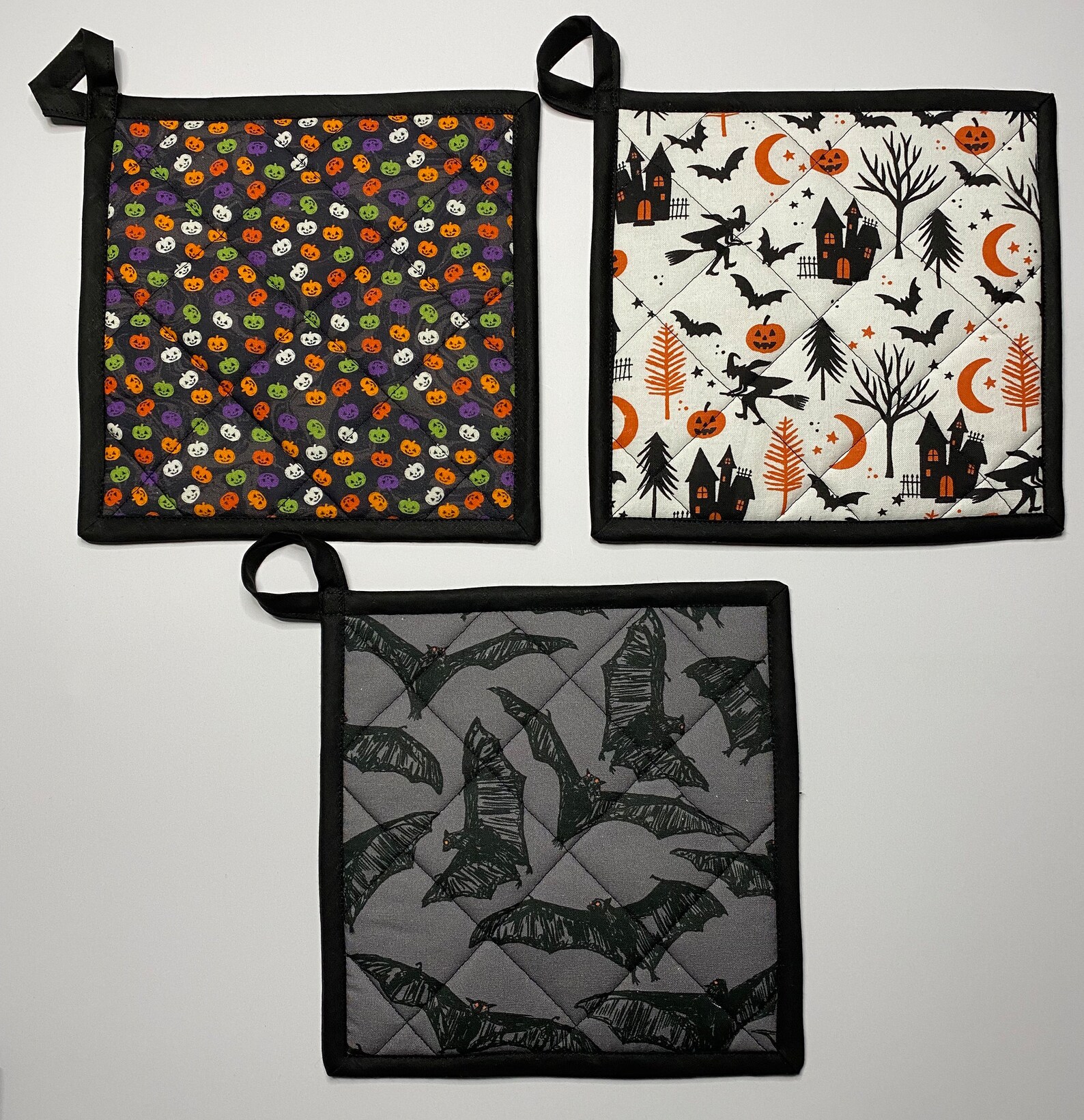 Halloween Quilted Pot Holders - Etsy