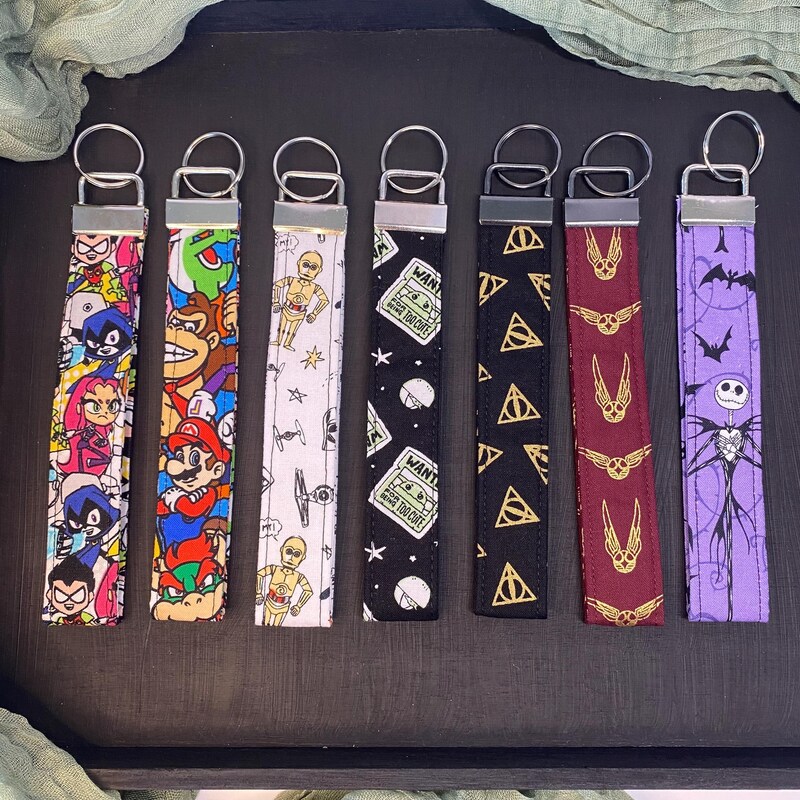 Fabric Keychains - Etsy