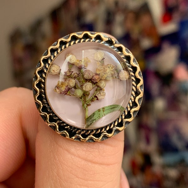 Real Flower Ring - Etsy