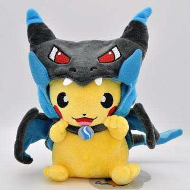 Pikachu Charzard Hood Pokemon Plushie - Etsy