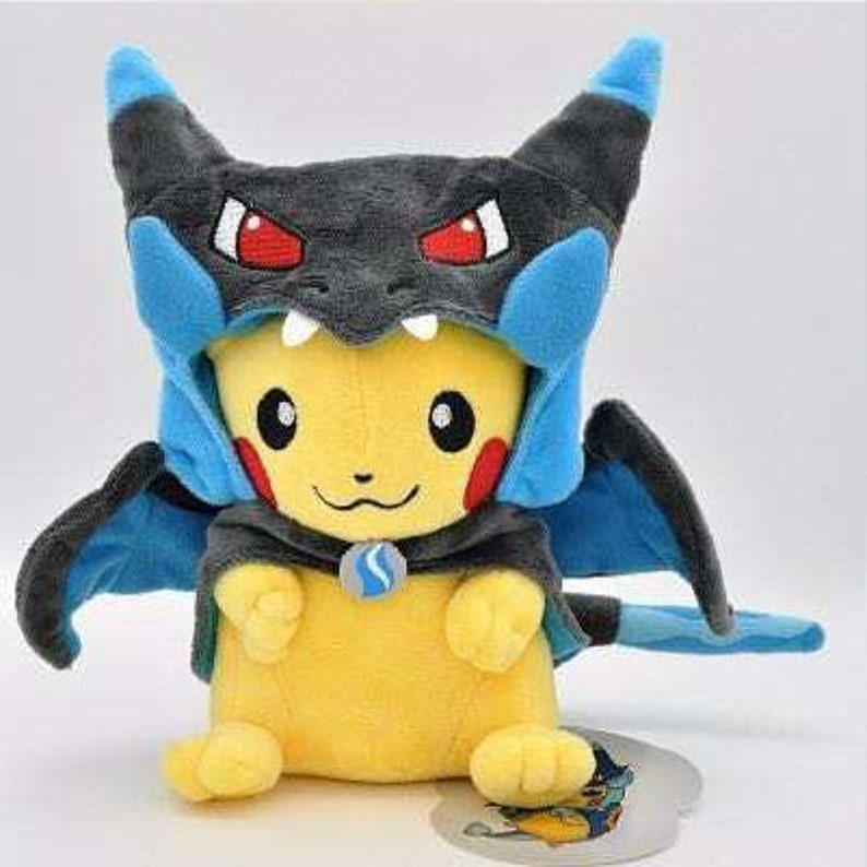 Pikachu Charzard Hood Pokemon Plushie - Etsy