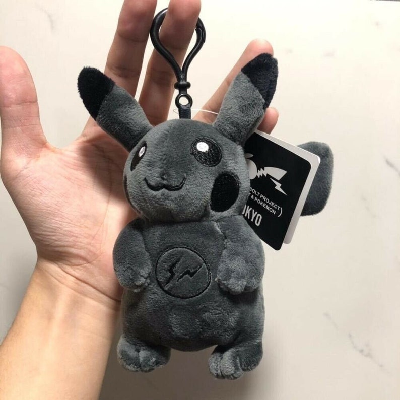 Limited Edition Pokemon Thunderbolt Pikachu Plush Toy Keychain Action ...