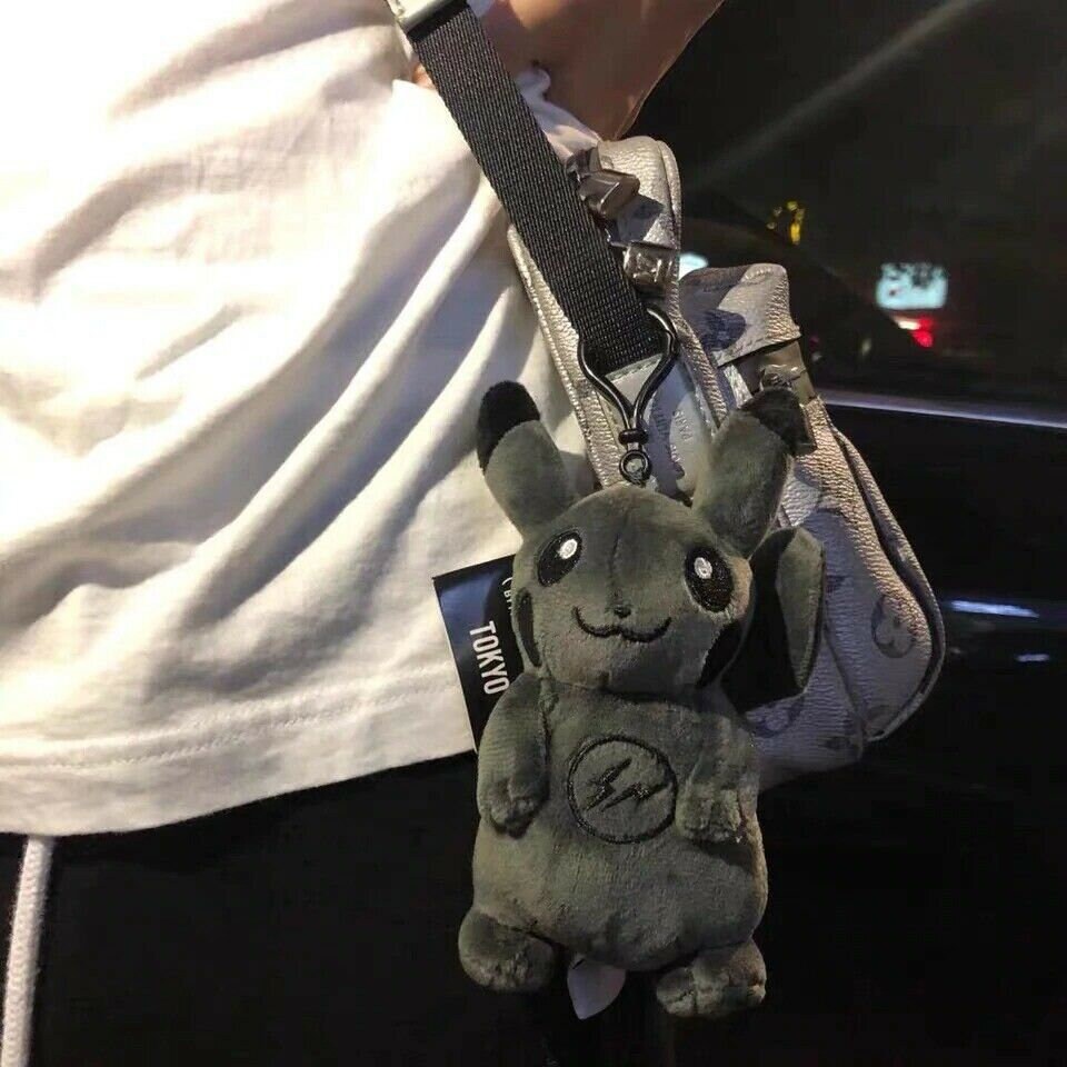 Limited Edition Pokemon Thunderbolt Pikachu Plush Toy Keychain Action ...