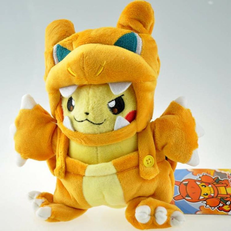 Pikachu Full Charizard Outfit Pokemon Plushie - Etsy Israel