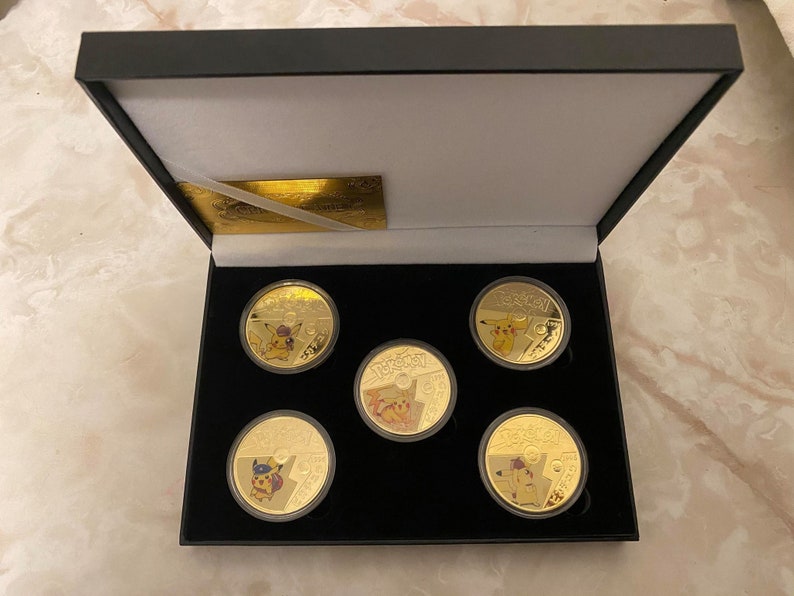 5pcs Pokemon Pikachu Limited Edition Collectible Medals - Etsy