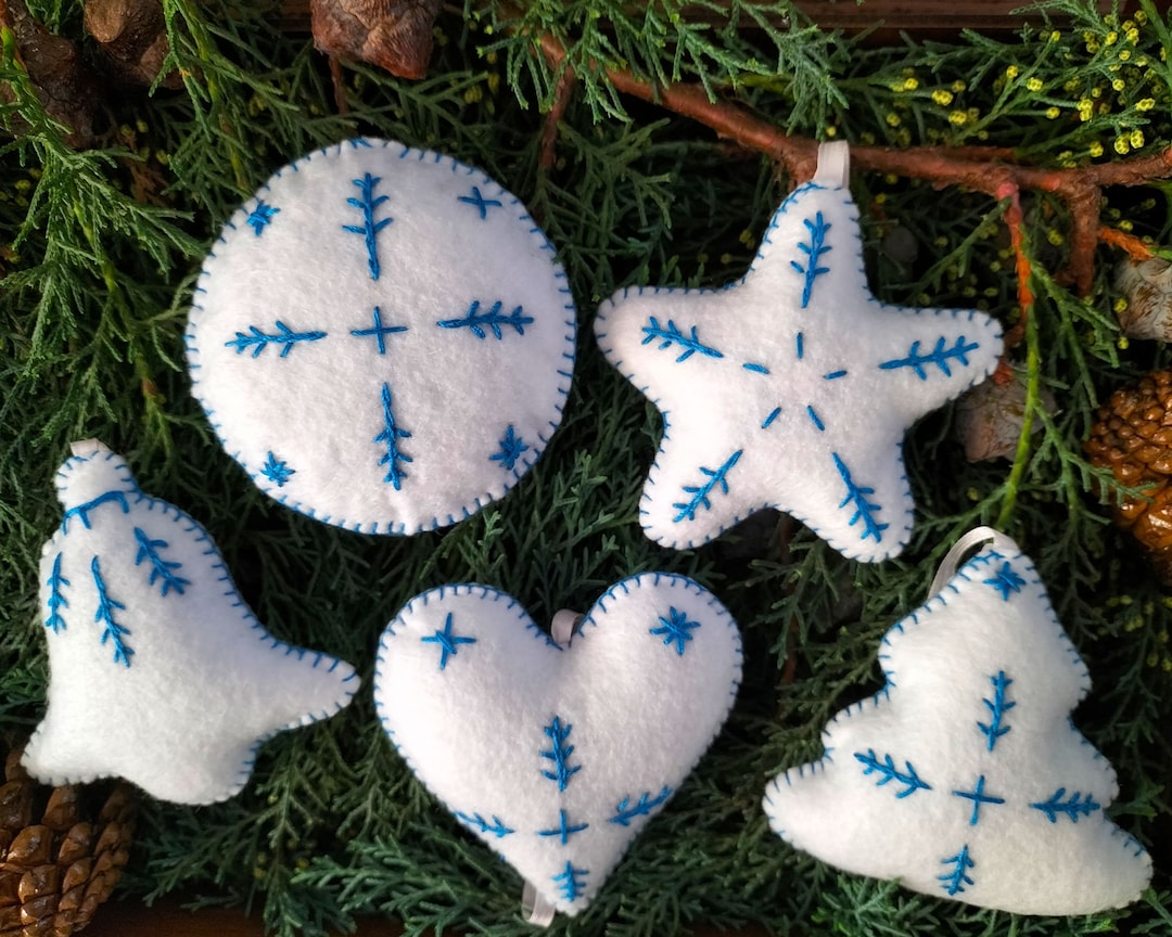 Christmas Felt Decorations, Christmas Tree Ornaments, Christmas Felt ...