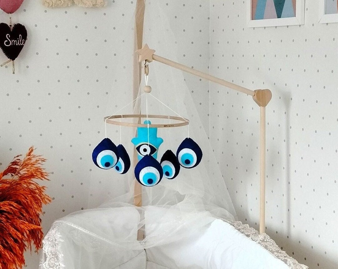 Evil Eye Baby Mobile, Baby Mobile, Baby Shower Gift, Nursery Baby ...