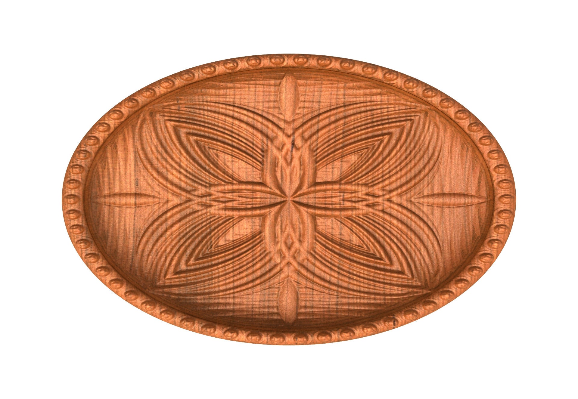 Elliptic Tray - 3D STL Model for CNC and 3D Printers, Stl, Instant ...