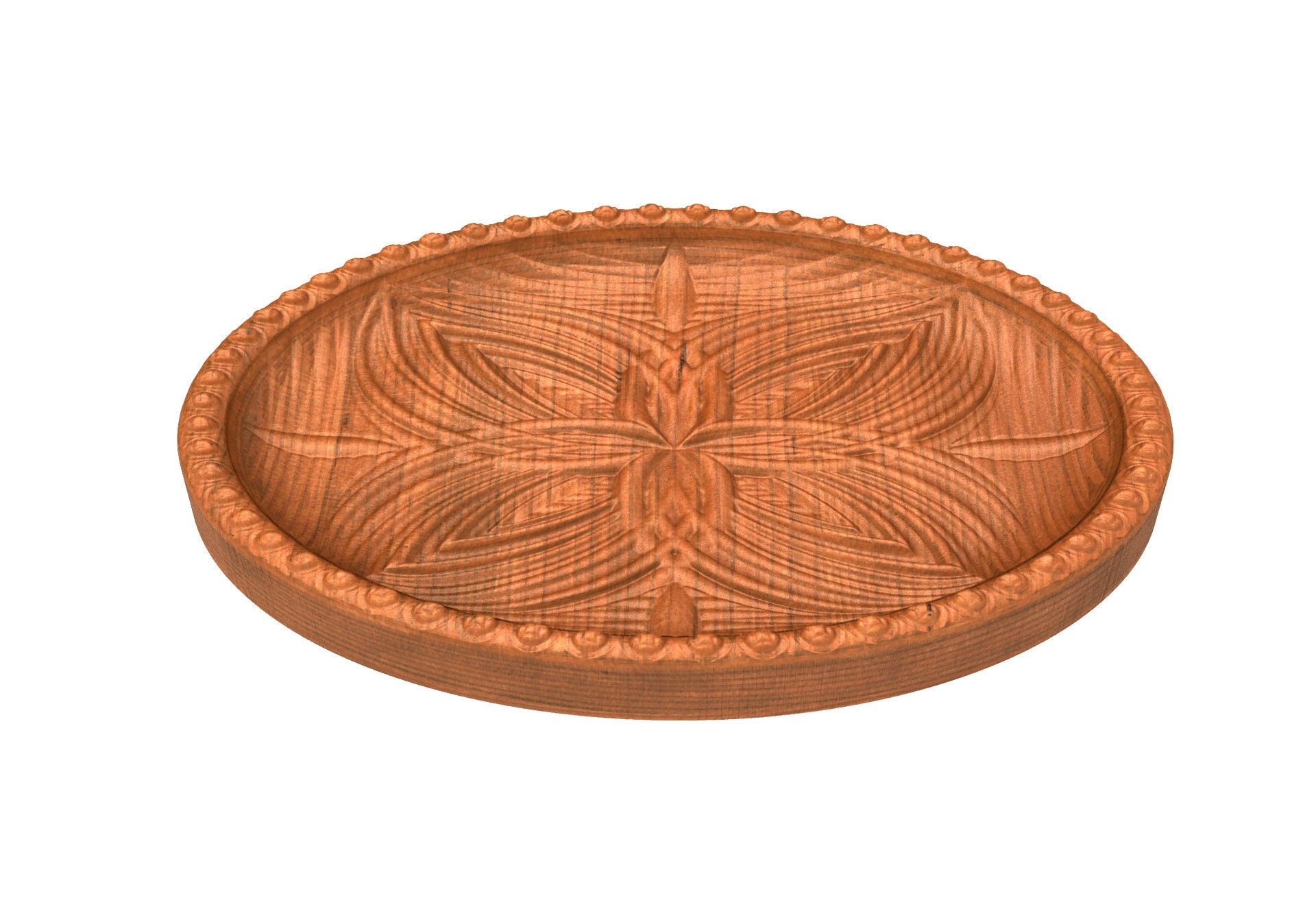 Elliptic Tray - 3D STL Model for CNC and 3D Printers, Stl, Instant ...