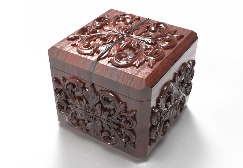 Jewelry Box, Ring Box, Jewelry Storage Box STL, Trinket Box, STL Models ...