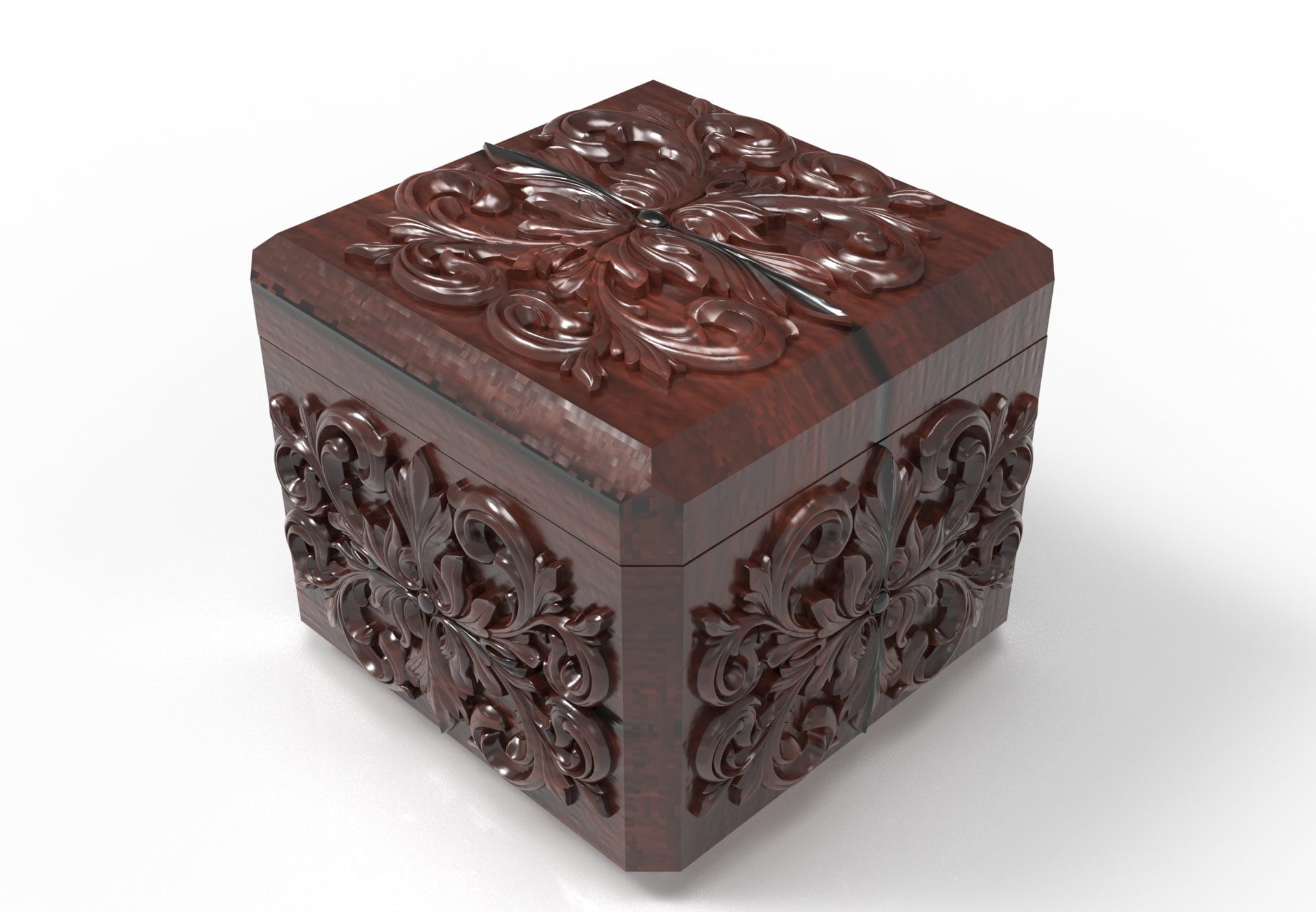 Jewelry Box, Ring Box, Jewelry Storage Box STL, Trinket Box, STL Models ...