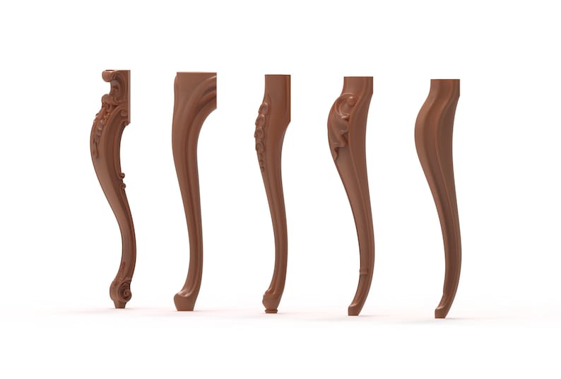 25 Legs 3D STL Models, Furniture Legs, Supports Consoles Stands Legs ...