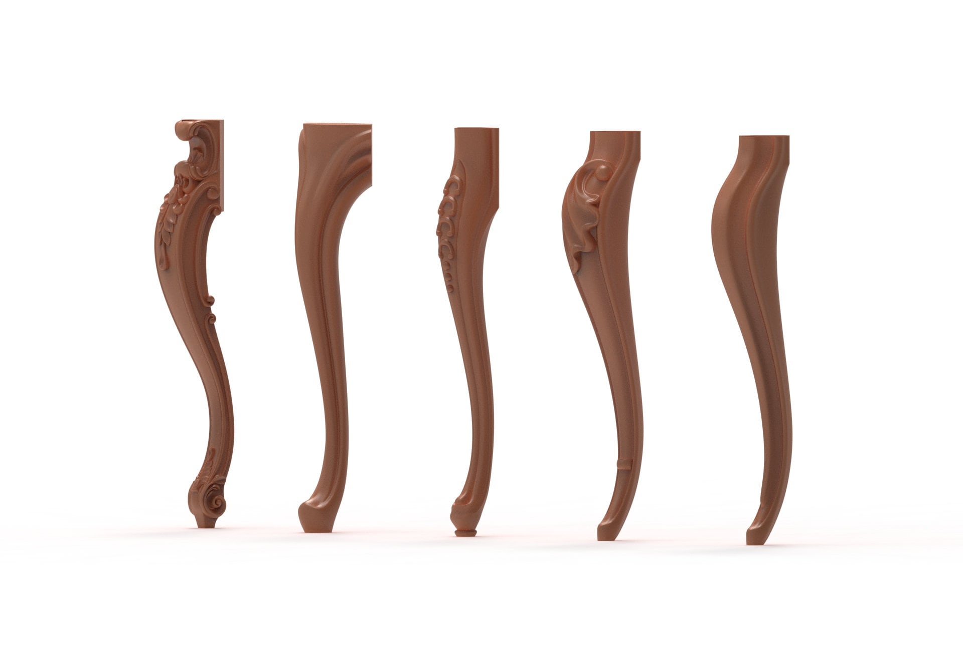 25 Legs 3D STL Models, Furniture Legs, Supports Consoles Stands Legs ...