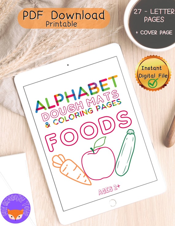 Food Alphabet Coloring Pages