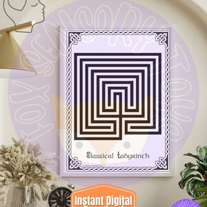 Labyrinth Finger Tracing Calming Pdfs, Meditation Printable ...