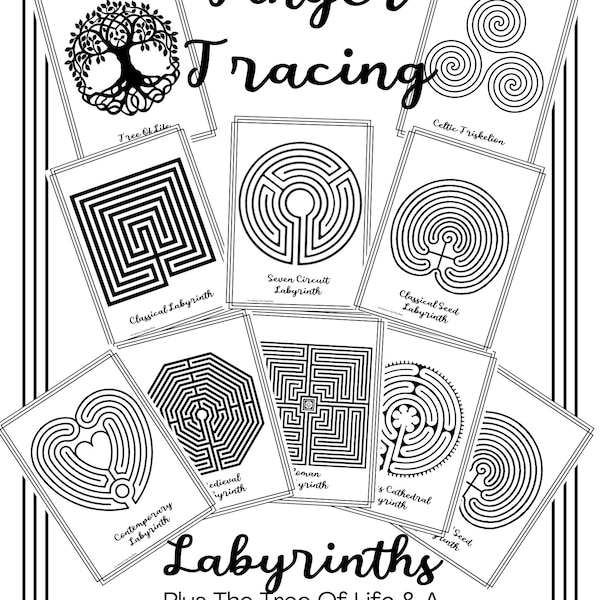 Adult Finger Tracing - Etsy