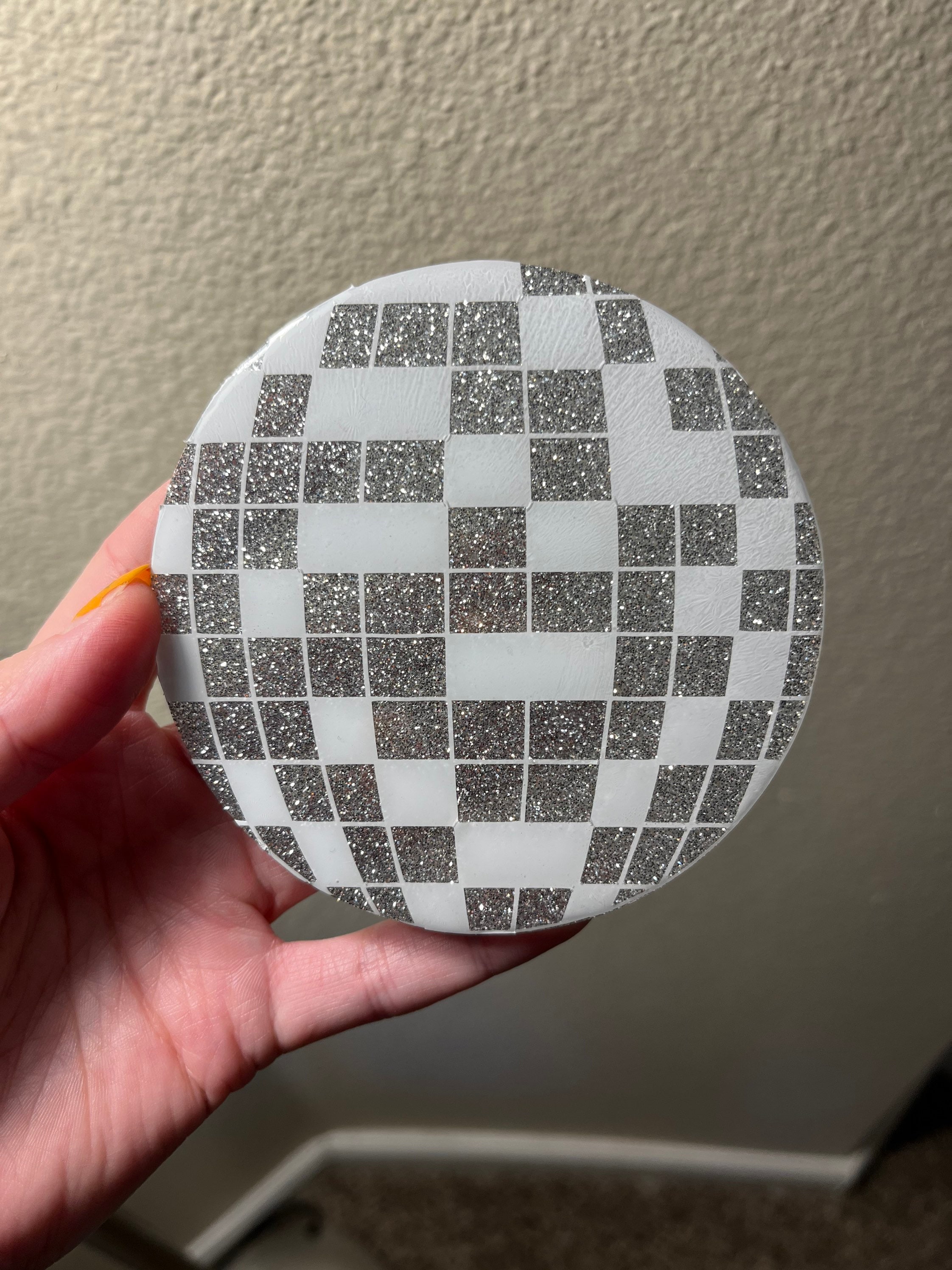 Sparkling Disco Ball Coasters - Etsy