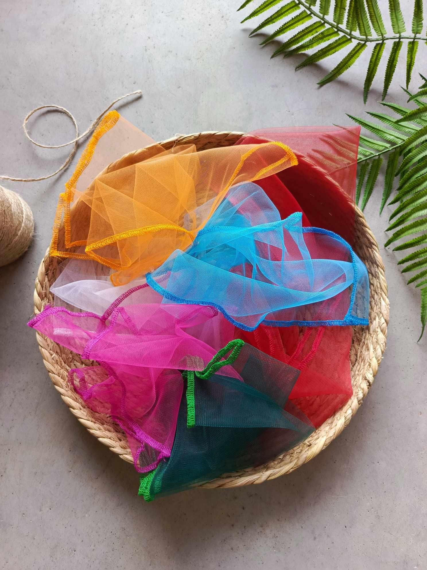 Sensory Scarf for Kids, Tulle Play Scarves – Montessori, Dance ...