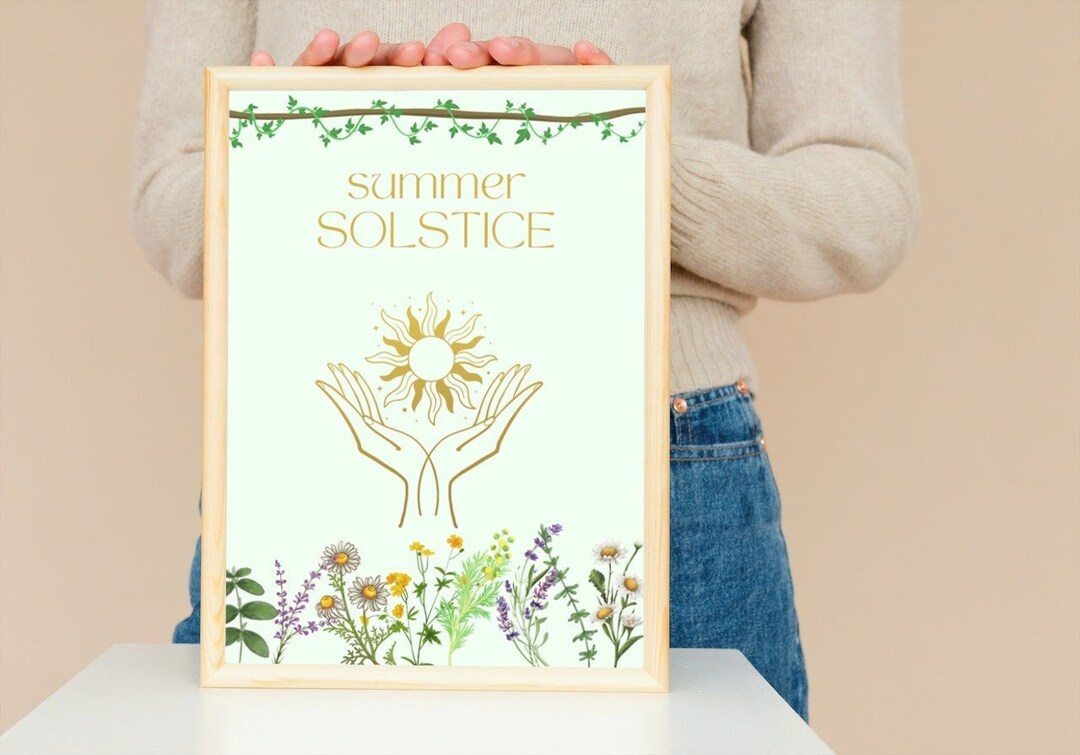 Summer Solstice Poster, Summer Solstice Digital Print, Summer Solstice ...
