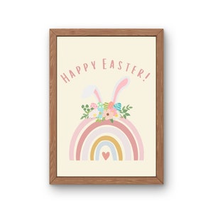 Set of 5 Digital Easter Prints, Easter Printable Wall Art Bundle ...