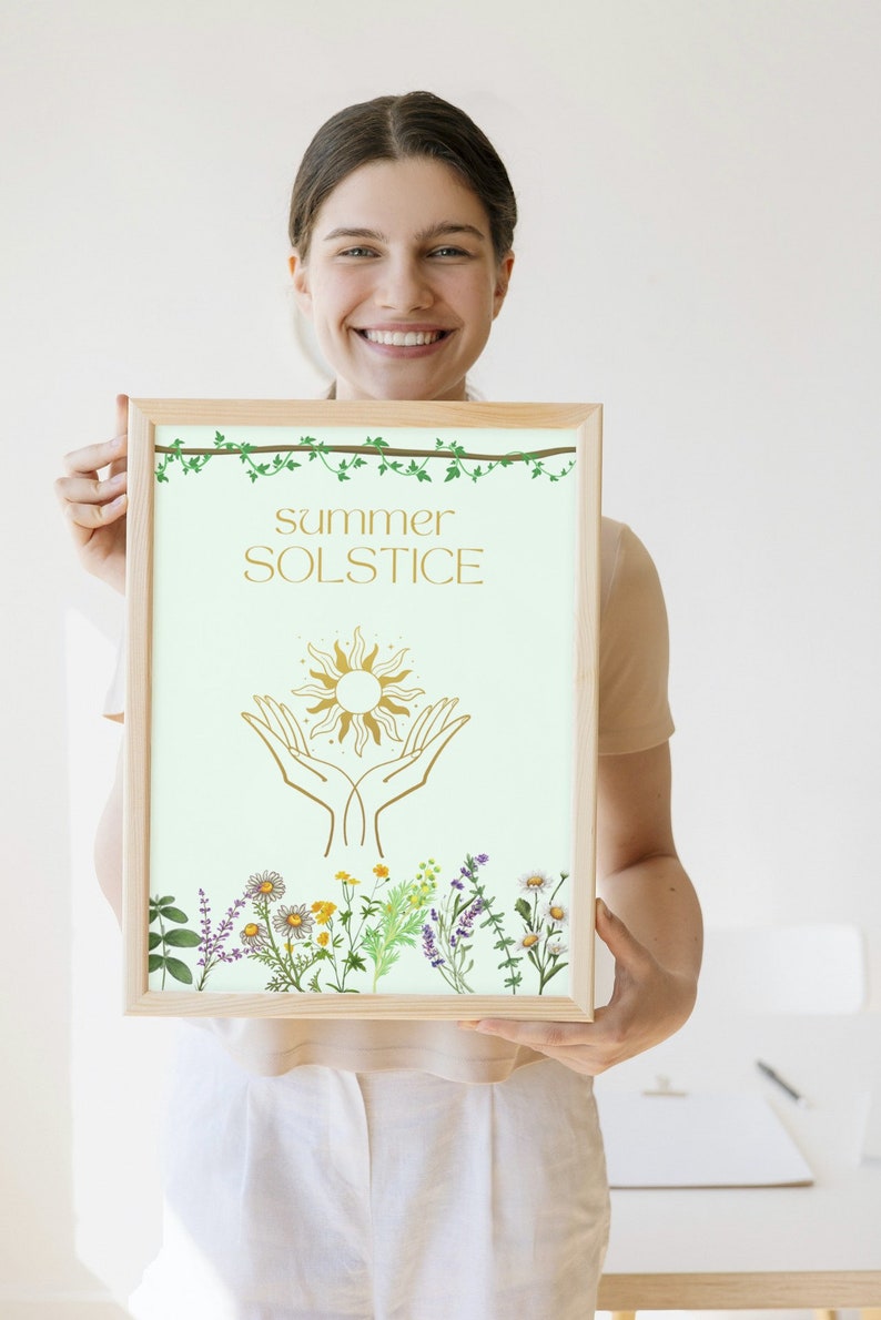 Summer Solstice Poster, Summer Solstice Digital Print, Summer Solstice ...
