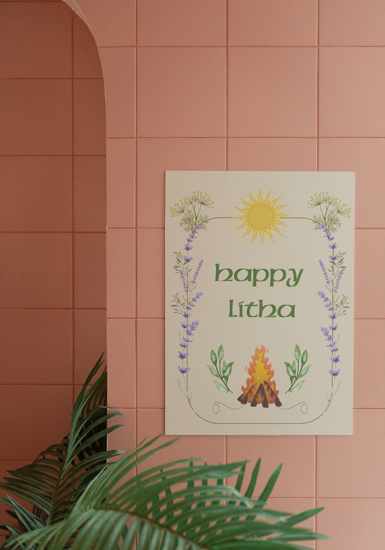 Litha Digital Print, Summer Solstice Print, Litha Wall Art, Midsummer ...