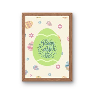 Set of 5 Digital Easter Prints, Easter Printable Wall Art Bundle ...