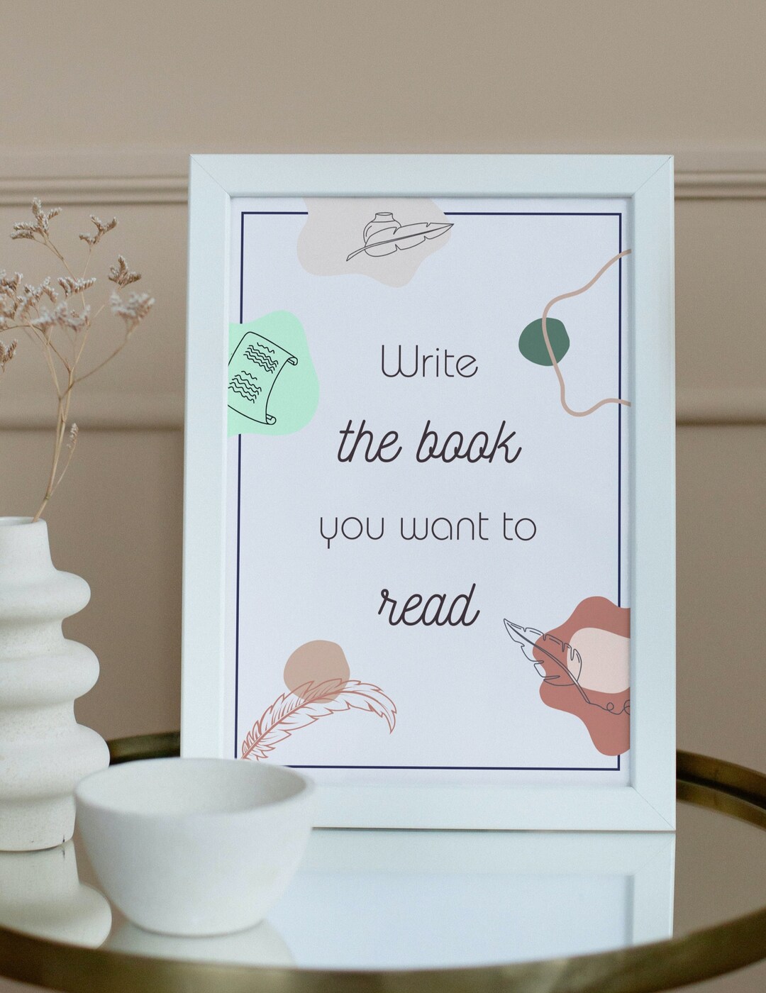 Writer Inspiration Poster, Writer Poster, Writing Inspiration Art ...