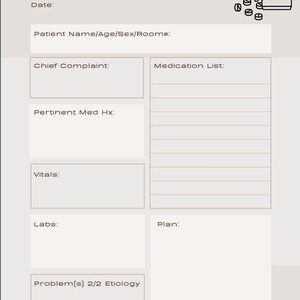 Ultimate Patient Workup Planner | Digital Notebook for Healthcare ...