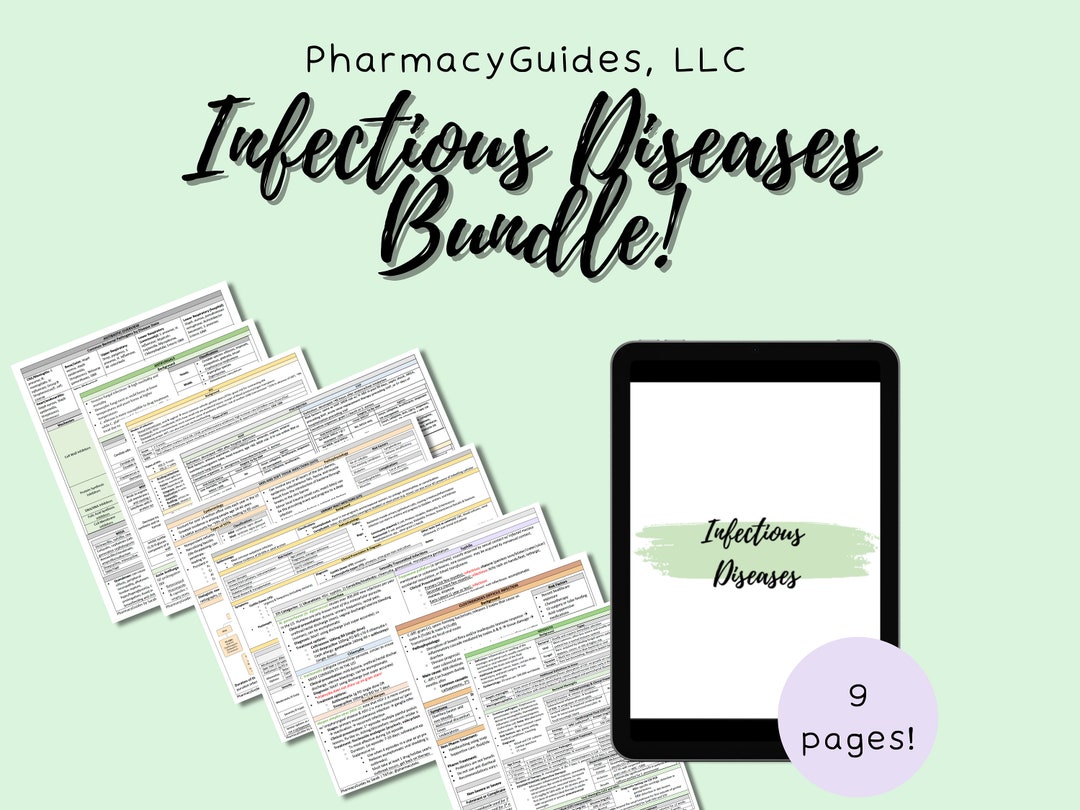 Infectious Diseases Pharmacy Bundle | NAPLEX | Pharmacy School Study ...