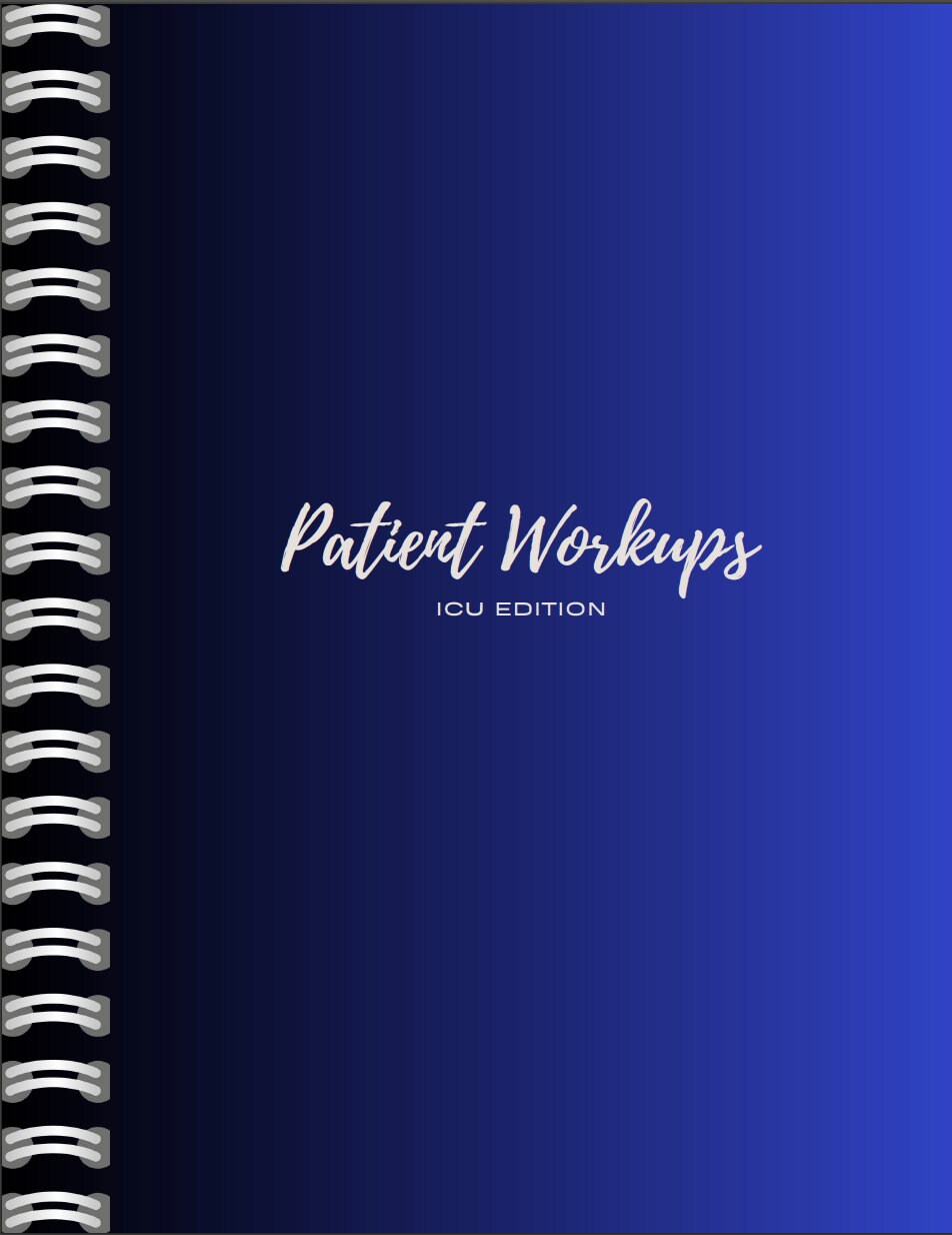 Comprehensive ICU Rounding Digital Notebook for Healthcare ...